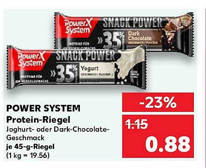 Power System Protein-Riegel Angebot bei Kaufland