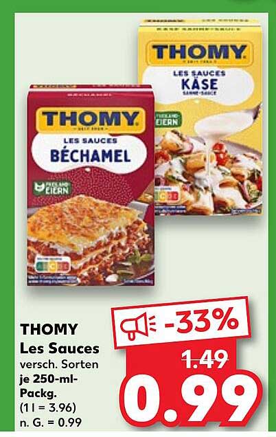 Thomy Les Sauces Béchamel Angebot bei Kaufland