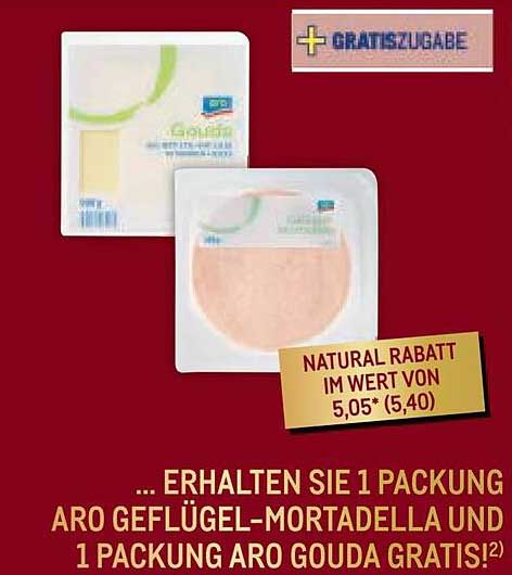 Aro Geflügel-Mortadella Und Aro Gouda Angebot bei METRO - ProspektGuru.de