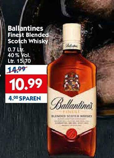 Ballantines Finest Blended Scotch Whisky Angebot bei Hol'ab Getränkemarkt