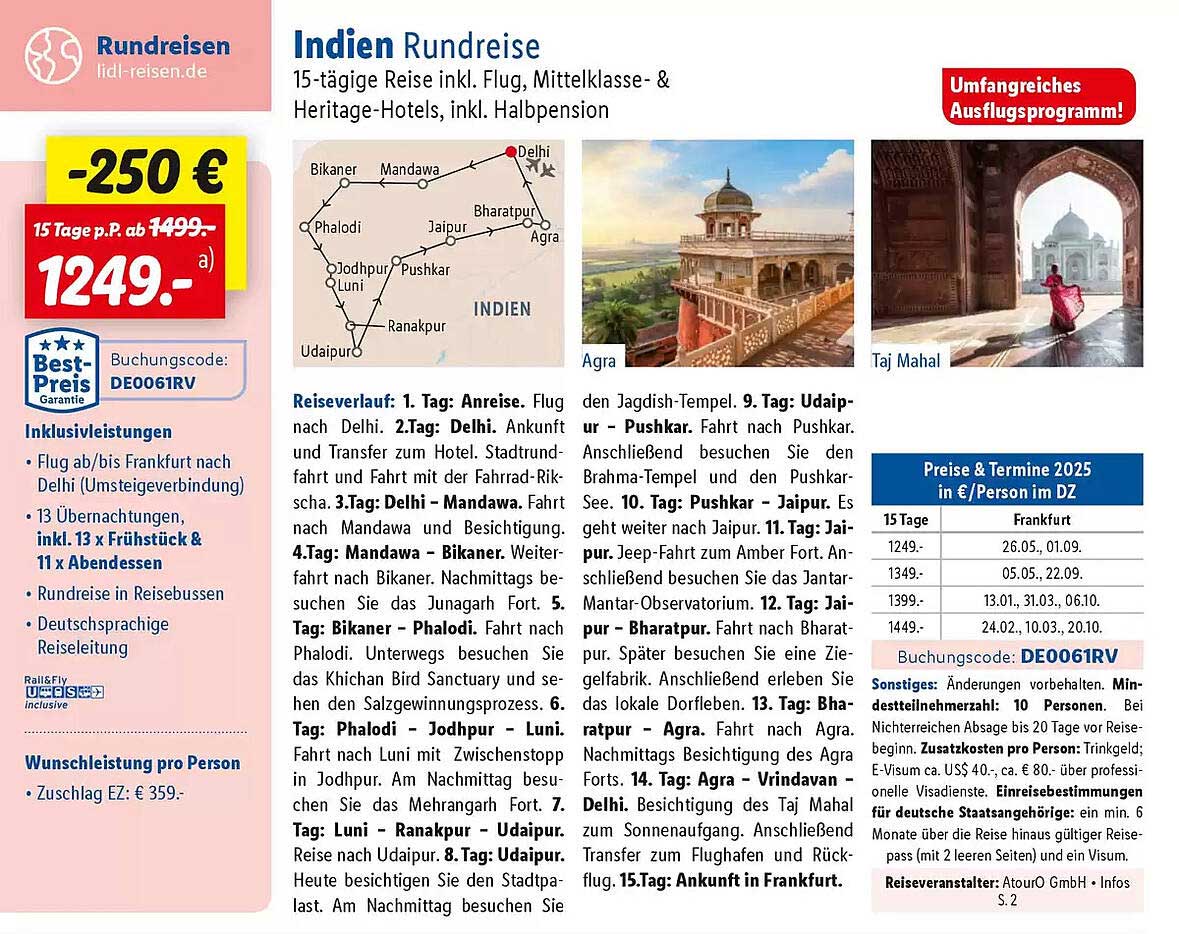 Indien Rundreise 2 Wochen