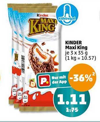 Kinder Maxi King Angebot bei Penny