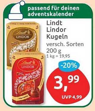 Lindt Lindor Kugeln Angebot bei Budni
