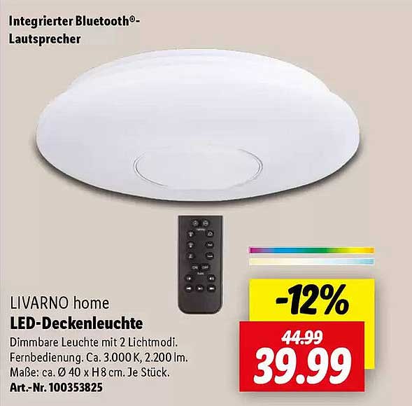 Luxus Livarno Home Led Deckenleuchte Bilder