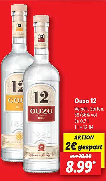 Ouzo 12 Angebot bei Lidl