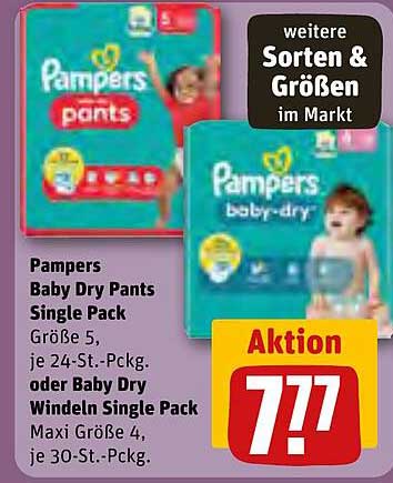 Pampers Baby Dry Pants Angebot bei REWE Center