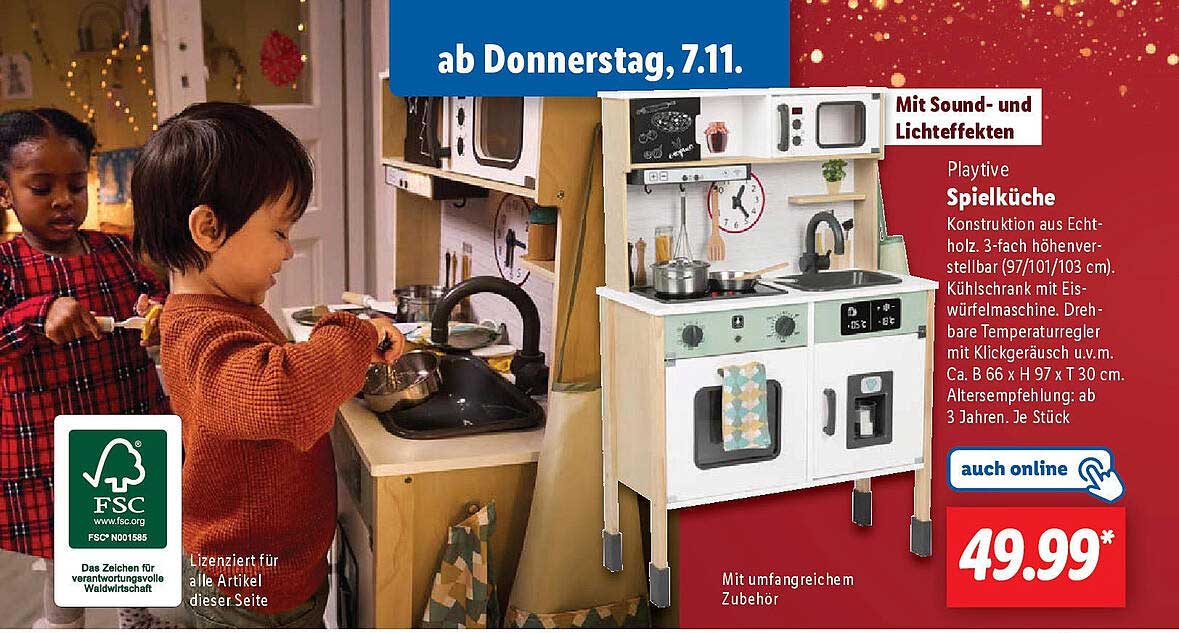 Playtive Spielküche Angebot bei Lidl
