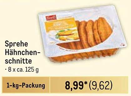 Sprehe Hähnchenschnitte Angebot bei METRO