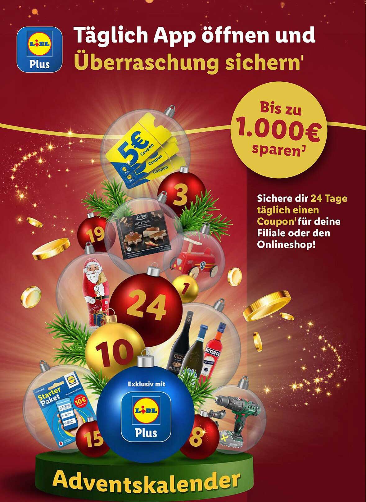 Lidl Adventskalender 2023 Gewinnspiel