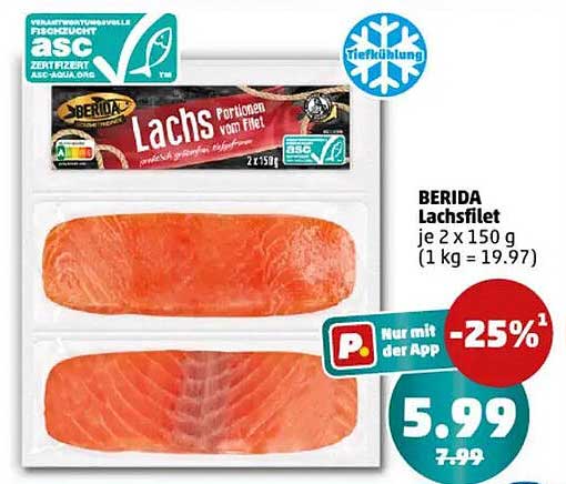 Berida Lachsfilet Angebot bei Penny - ProspektGuru.de