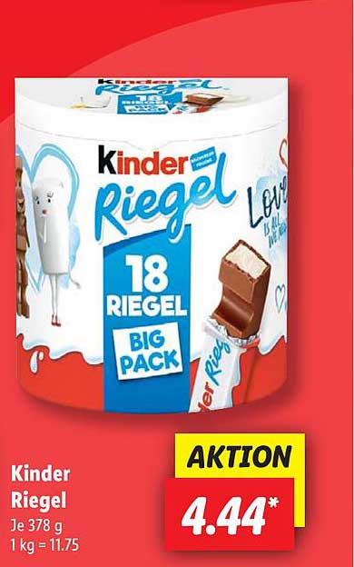 Kinder Riegel Angebot bei Lidl