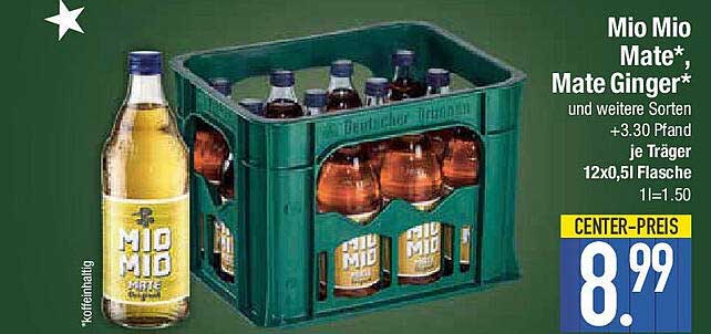 Mio Mio Mate*; Mate Ginger* Angebot bei E-Center