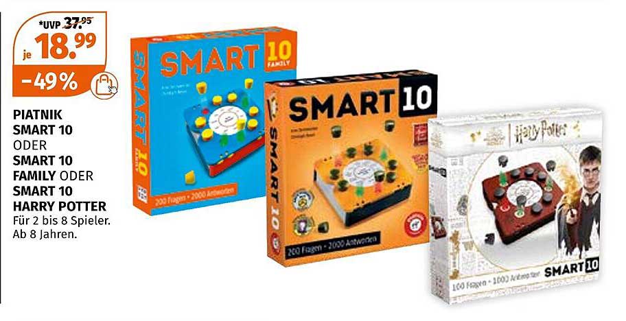 Piatnik Smart 10 Oder Smart 10 Family Oder Smart 10 Harry Potter ...