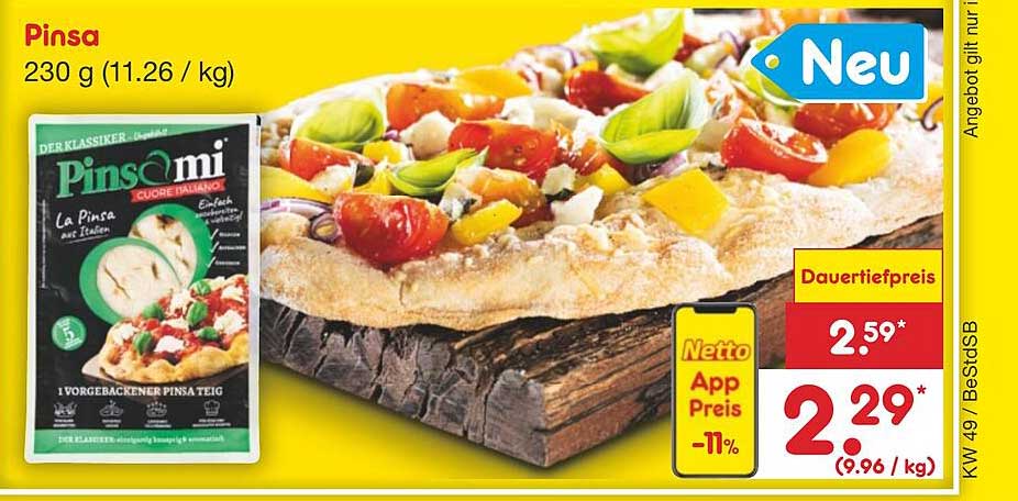 Pinsa Angebot bei Netto Marken-Discount - ProspektGuru.de
