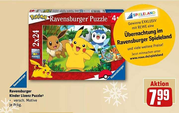 Ravensburger Kinder Lizenz Puzzle Angebot bei REWE Center