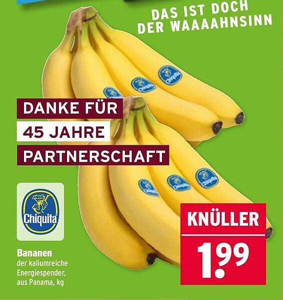 Chiquita Bananen – Der Kaliumreiche Energiespender Angebot bei Wasgau ...