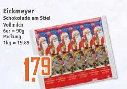 Eickmeyer Schokolade Am Stiel Vollmilch 6Er Packung Angebot bei K+K ...