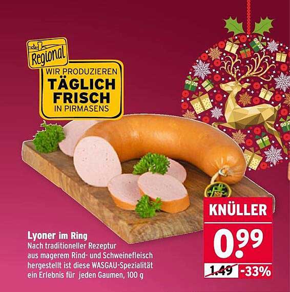 Lyoner Im Ring Angebot bei Wasgau - ProspektGuru.de