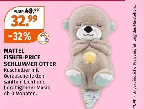 Mattel Fisher-Price Schlummer Otter Angebot bei Müller - ProspektGuru.de