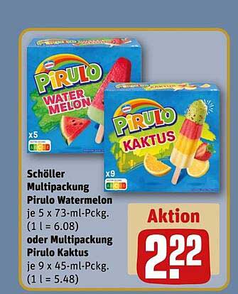 Schöller Multipackung Pirulo Watermelon Oder Pirulo Kaktus Angebot bei ...