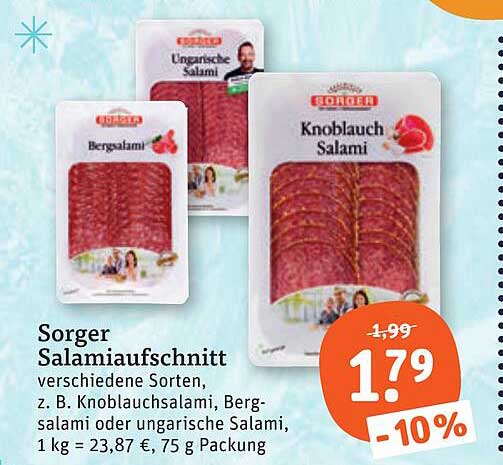 Sorger Salamiaufschnitt – Knoblauchsalami, Bergsalami Oder Ungarische ...