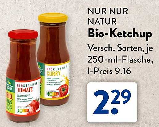 Bio-Ketchup Angebot bei Aldi Süd