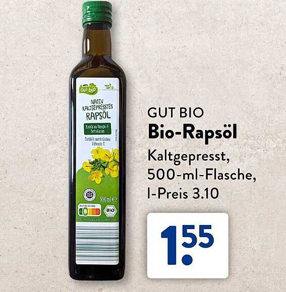 Gut Bio Bio-Rapsöl Angebot bei Aldi Süd