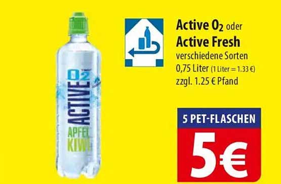 Active O2 Oder Active Fresh Verschiedene Sorten 0,75 Liter Angebot bei ...