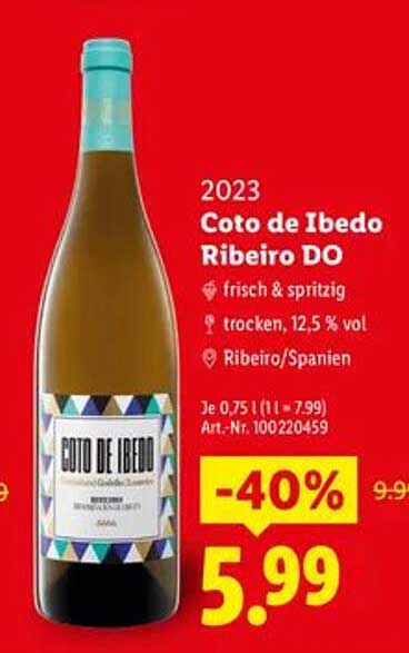 Coto De Ibedo Ribeiro Do Angebot bei Lidl - ProspektGuru.de