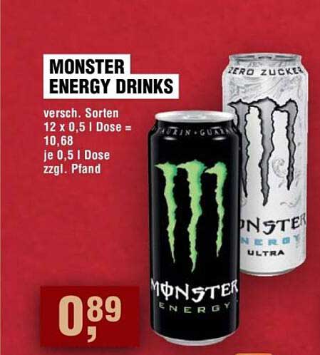 Monster Energy Drinks Angebot bei Handelshof - ProspektGuru.de
