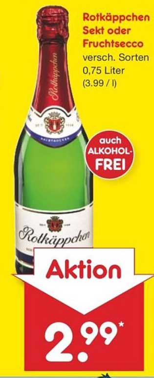 Rotkäppchen Sekt* Versch. Sorten 0,2 Liter Angebot bei NETTO ...