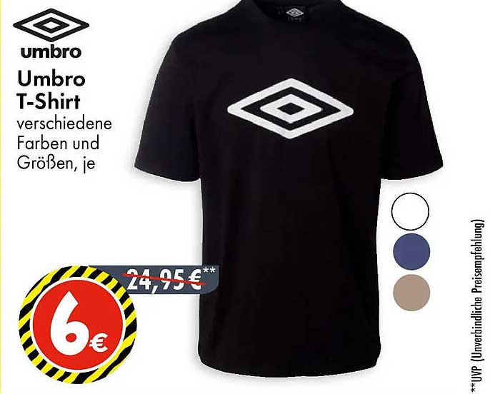 Umbro T-Shirt Verschiedene Farben Und Größen, Je Angebot bei TEDi ...
