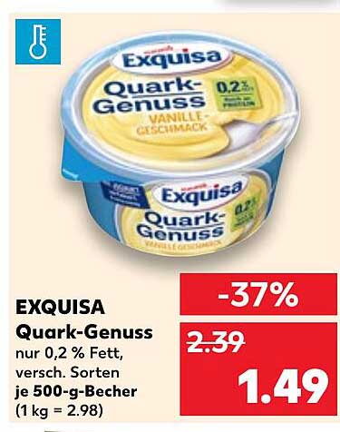 Exquisa Quark-Genuss Angebot bei Kaufland - ProspektGuru.de