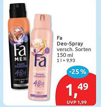 Fa Deo-Spray Versch. Sorten 150 Ml Angebot bei Budni - ProspektGuru.de