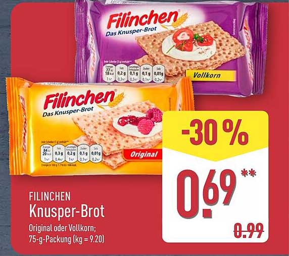 Filinchen Knusper-Brot Angebot bei Aldi Nord - ProspektGuru.de