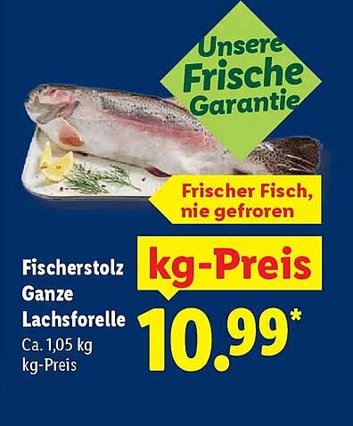 Fischertolz Ganze Lachsforelle Angebot bei Lidl - ProspektGuru.de