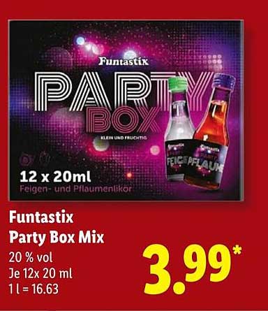 Funtastix Party Box Mix Angebot bei Lidl - ProspektGuru.de