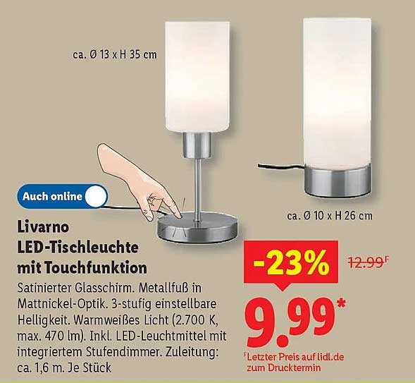 Schöne Lidl Led Tischleuchte Ebenbild