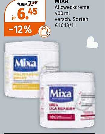 Mixa Allzweckcreme 400 Ml Versch. Sorten Angebot bei Müller ...