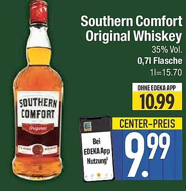 Southern Comfort Original Whiskey Angebot bei E-Center - ProspektGuru.de