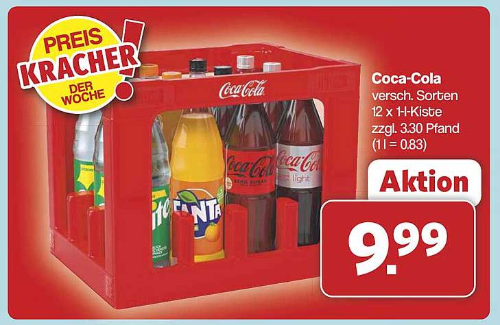 Coca-Cola Verschieden Sorten 12 X 1 L-Kiste Angebot bei Famila Nord West