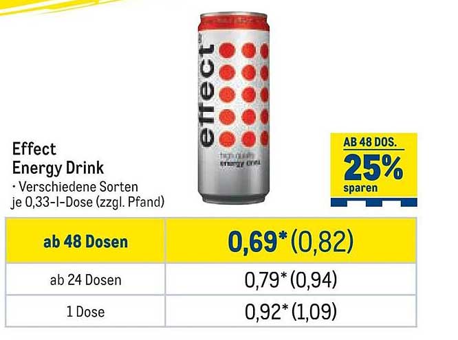 Effect Energy Drink Angebot bei METRO