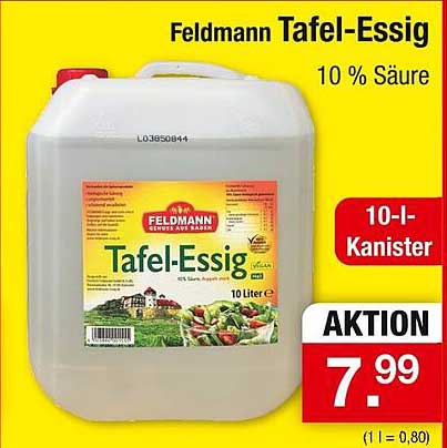 Feldmann Tafel-Essig Angebot bei Zimmermann