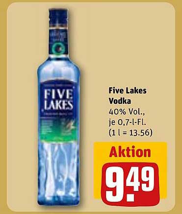 Five Lakes Vodka Angebot bei REWE