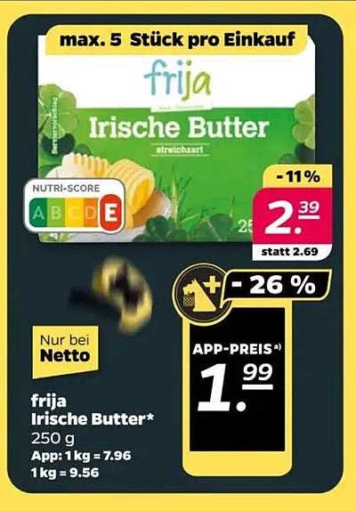 Frija Irische Butter* Angebot bei NETTO
