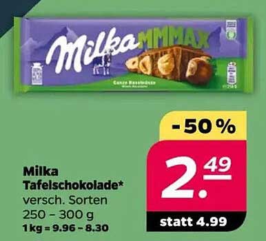 Milka Tafel Schokolade Angebot bei NETTO