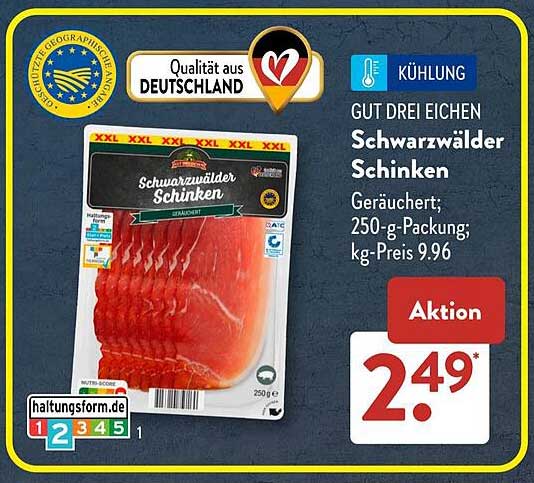 Gut Drei Eichen Schwarzwälder Schinken Angebot bei Aldi Süd ...
