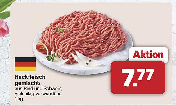 Hackfleisch Gemischt Aus Rind Und Schwein, Vielseitig Verwendbar 1 Kg ...