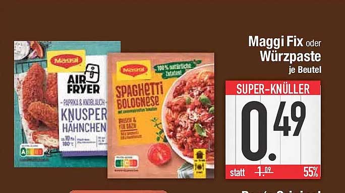 Maggi Fix Oder Würzpaste Je Beutel Angebot bei E-Center - ProspektGuru.de
