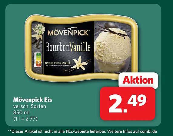 Mövenpick Eis Verschieden Sorten 850 Ml Angebot bei Famila Nord West ...
